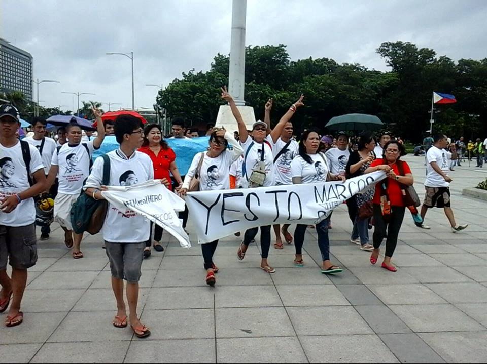 Young Loyalists join the Pro-Marcos rally at Luneta – Bagong Lipunan